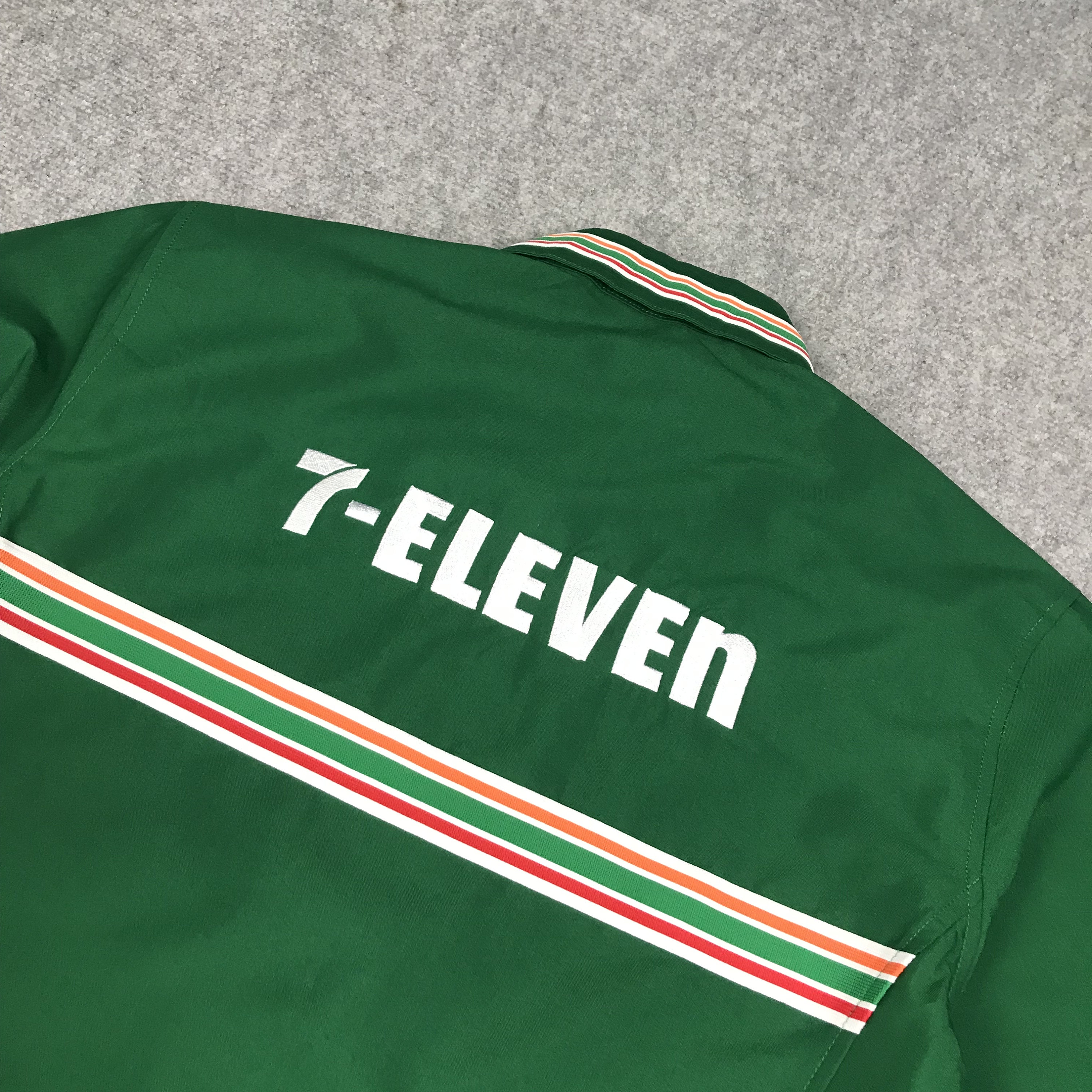 Vintage 7 Eleven Japan Uniform Work Embroidery Logo Rare Zipper Jacket ...