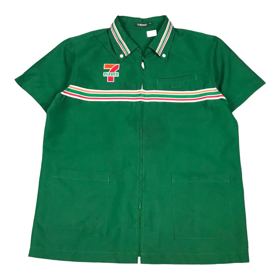 Vintage 7 Eleven Work Uniform Japan Short Sleeve Jacket Free Shipping ...