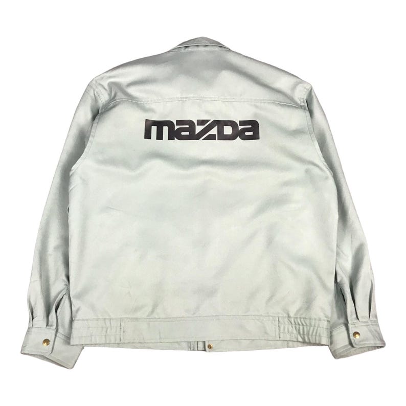 Vintage Mazda Uniform Racing Japan Work Jacket Custom Light Green ...