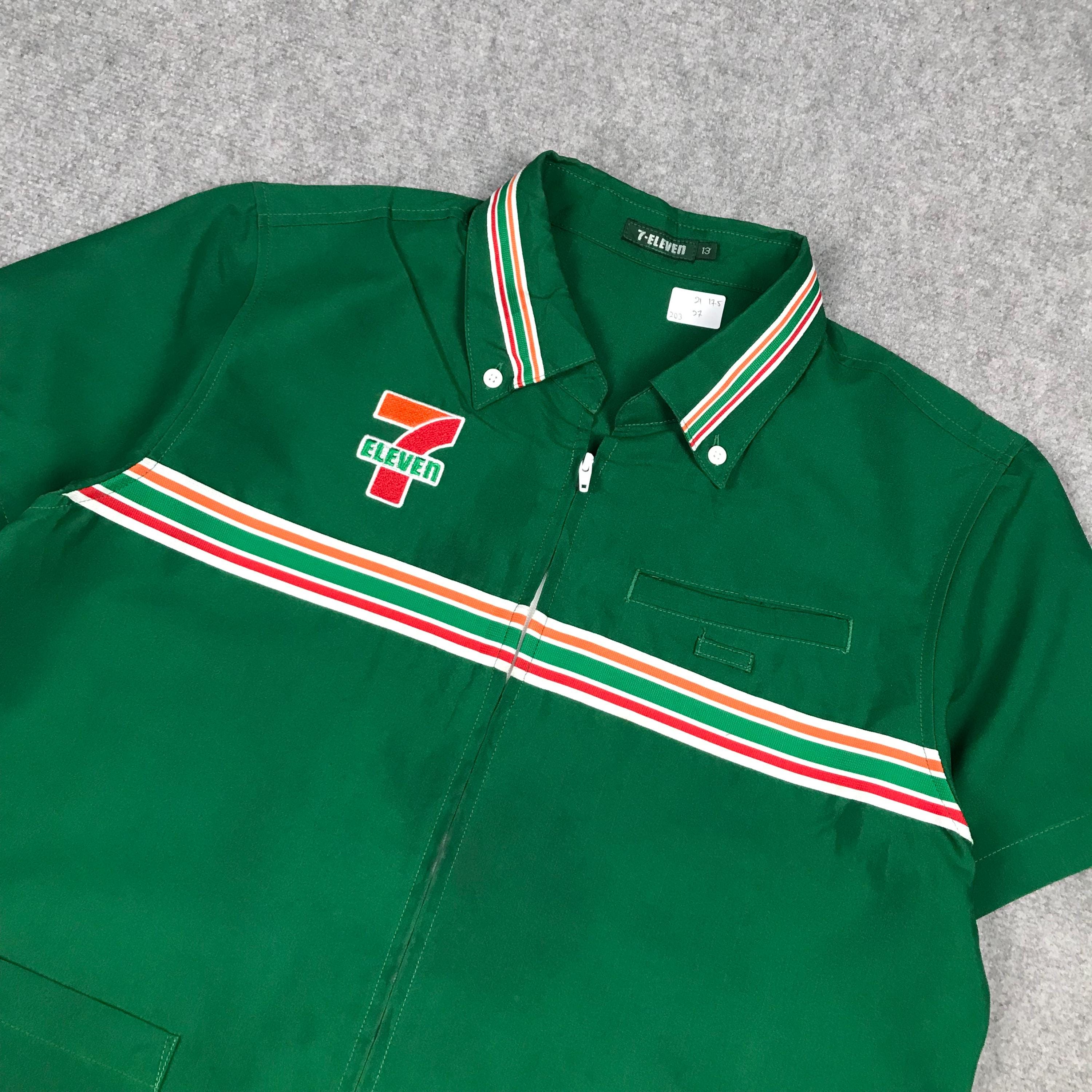Vintage 7 Eleven Work Uniform Japan Short Sleeve Jacket Free Shipping ...