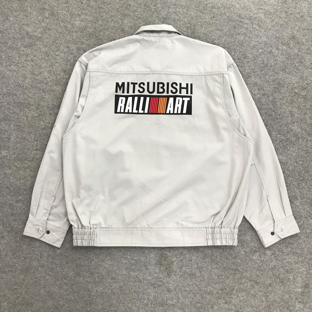 Mitsubishi Ralliart Racing Work Uniform Custom Art Jacket up Vintage ...