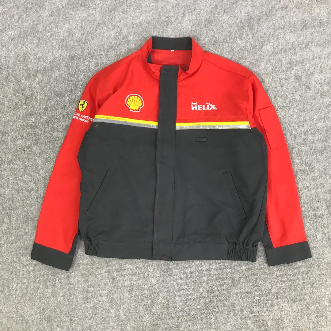 Vintage Og Shell Helix Ferrari Uniform Japan Jacket - Etsy