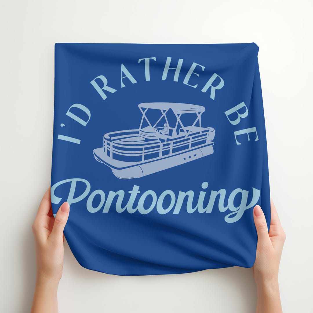 Pontoon Boat Throw: Soft Polyester Beach & Lake Blanket - Etsy