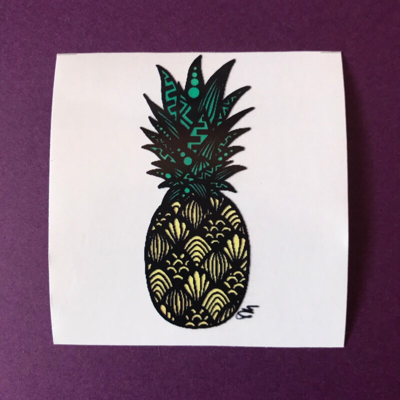 Pineapple Zentangle - Etsy