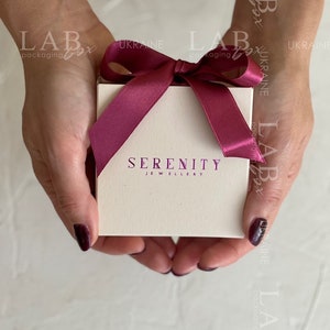 Custom Powder Beige Small Jewelry Boxes for Packaging With Ribbon Bow ...