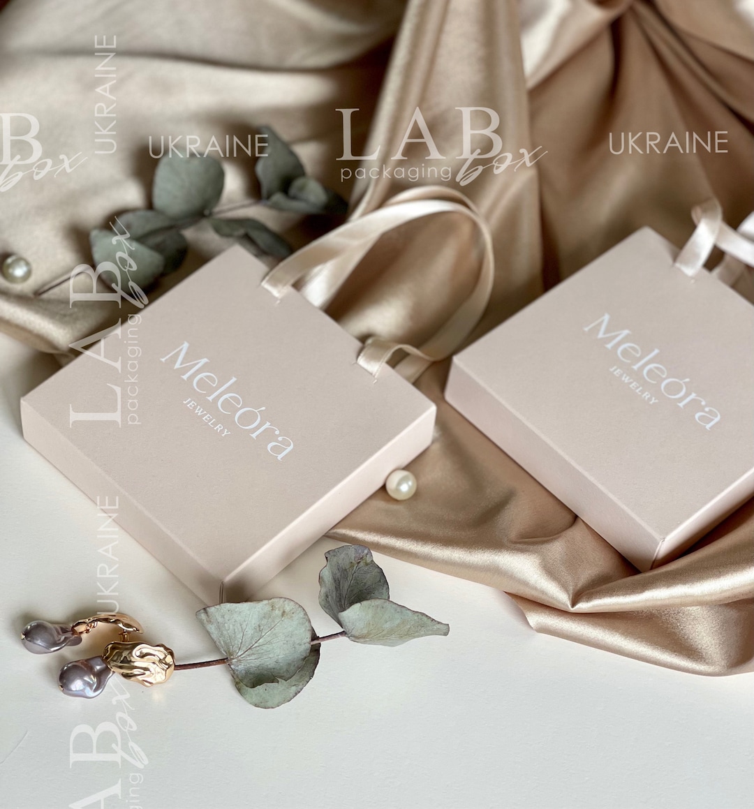 Jewelery Drawer Gift Earrings Box , Personalized Small Gift Bag With ...