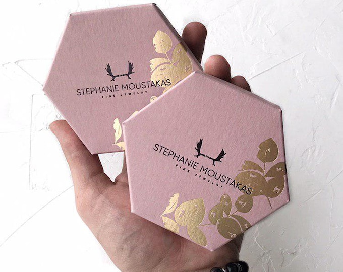 Custom Logo Jewelry Gift Box, Bracelet Ring Packaging, Bridal Shower ...