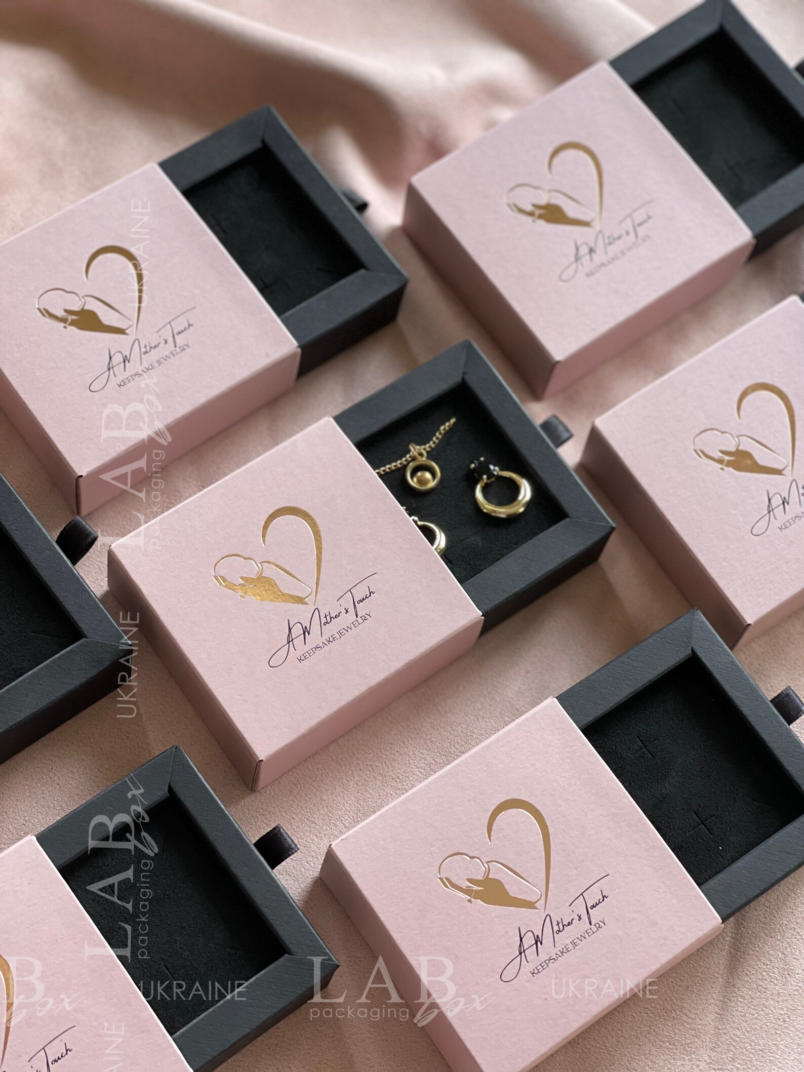 Custom Dusty Rose Boxes for Packaging With Logo Jewlery Box - Etsy