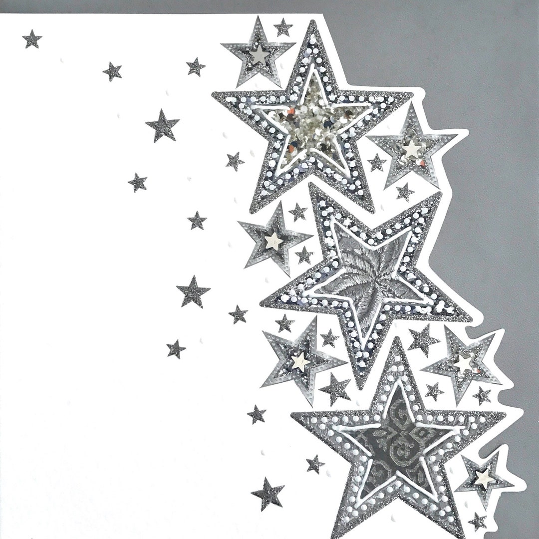 Stunning Star Handcrafted Greeting Card - Etsy