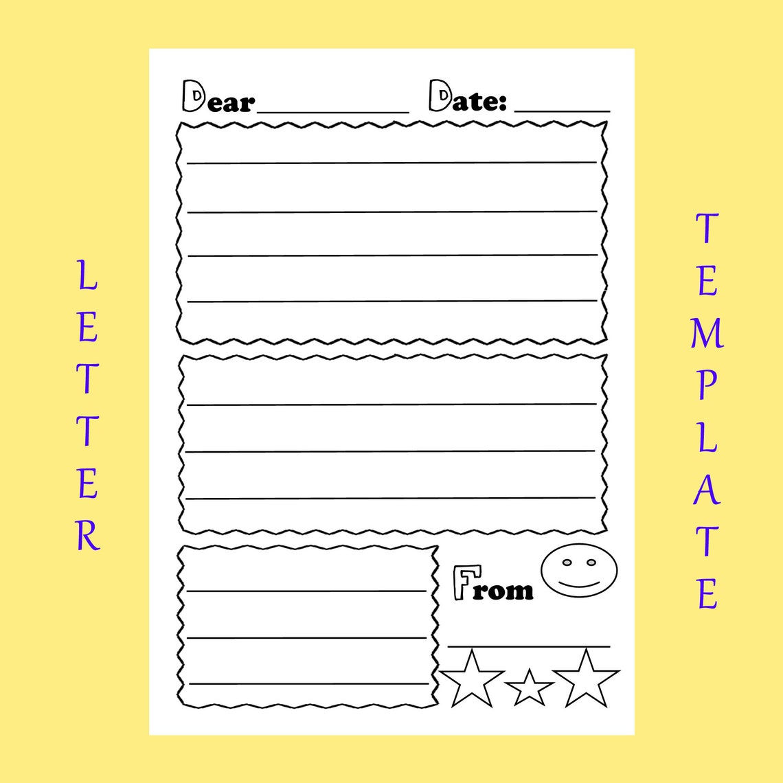 Pen Pal Letter Writing Starter Activity Pack for Kids - Etsy