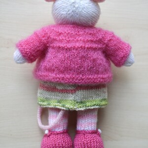 Hand Knit Mouse Girl Doll Knitted Toy Cute Soft Toy Mouse in Dress ...