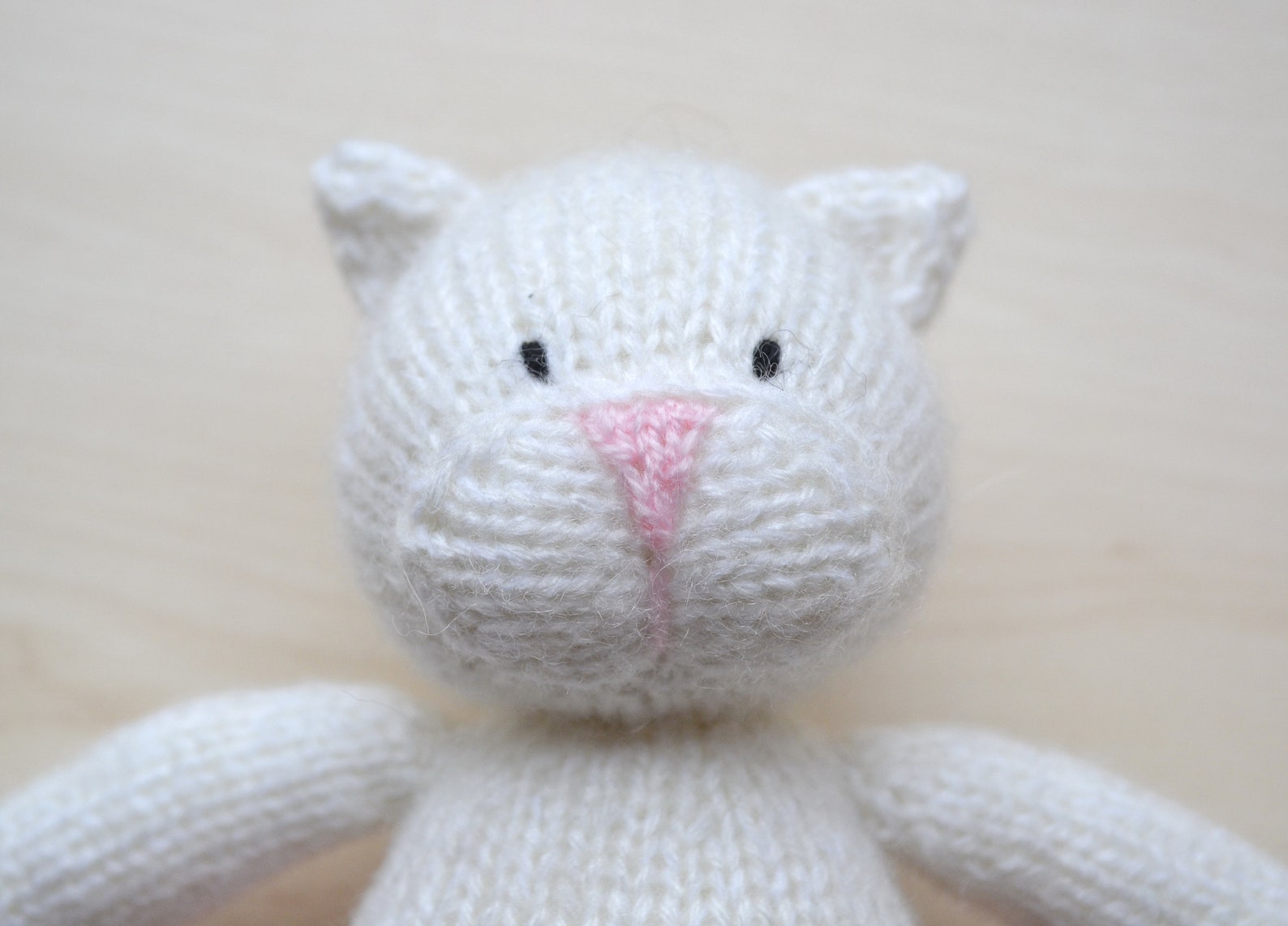 Hand Knit Cat Girl in Dress Cute Knitted Toy Cat Girl Doll | Etsy