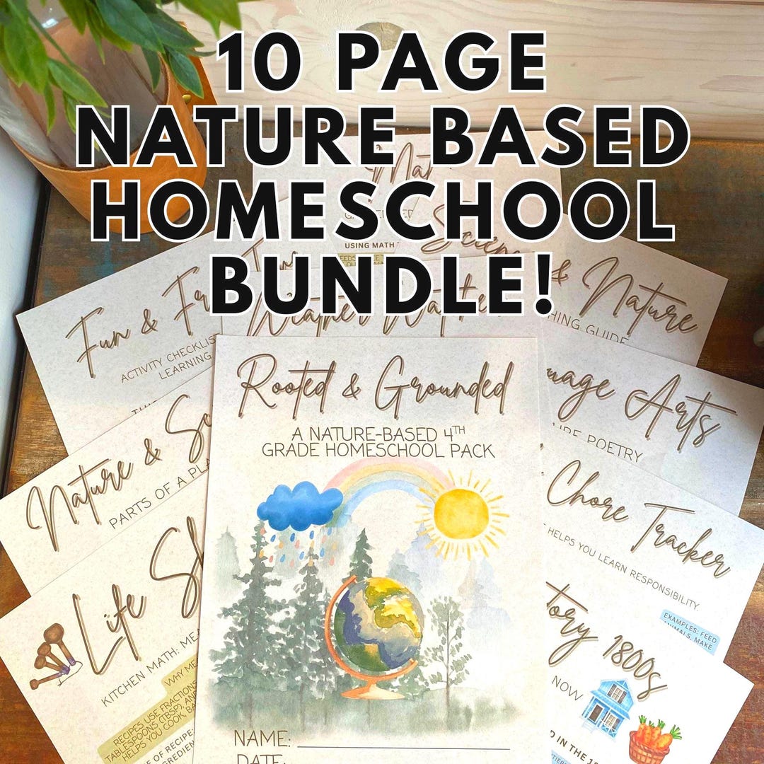 Nature Homeschool Printables Bundle 10 Page Nature Study PDF Outdoor ...