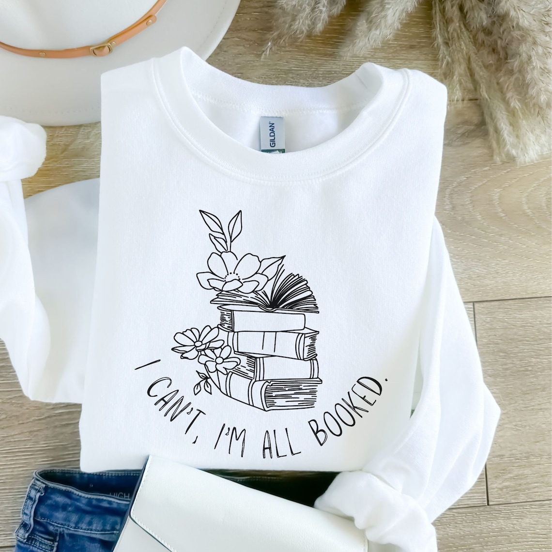 Im All Booked Sweatshirt, Booktok Shirt, Womens Librarian Sweatshirt ...