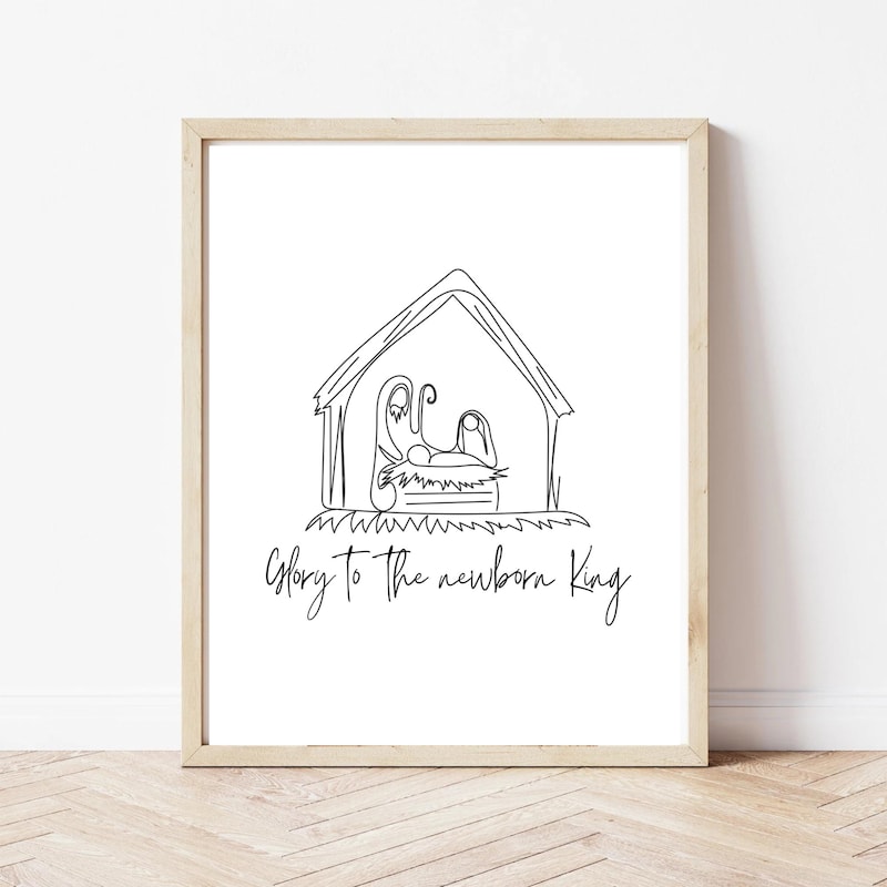 Nativity Line Art - Etsy