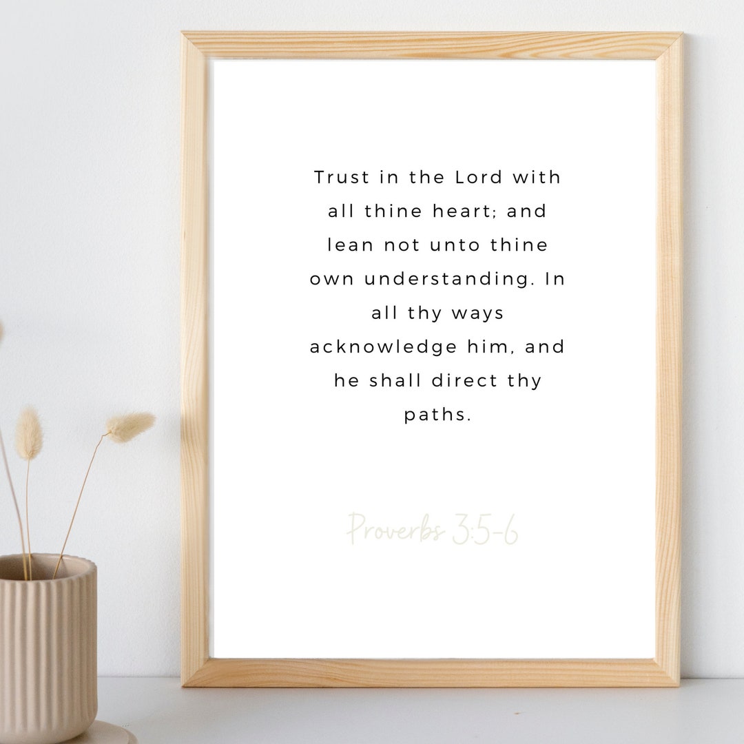 Bible Verse Wall Decor, Bible Quote Art, Bible Wall Art, Scripture Art ...