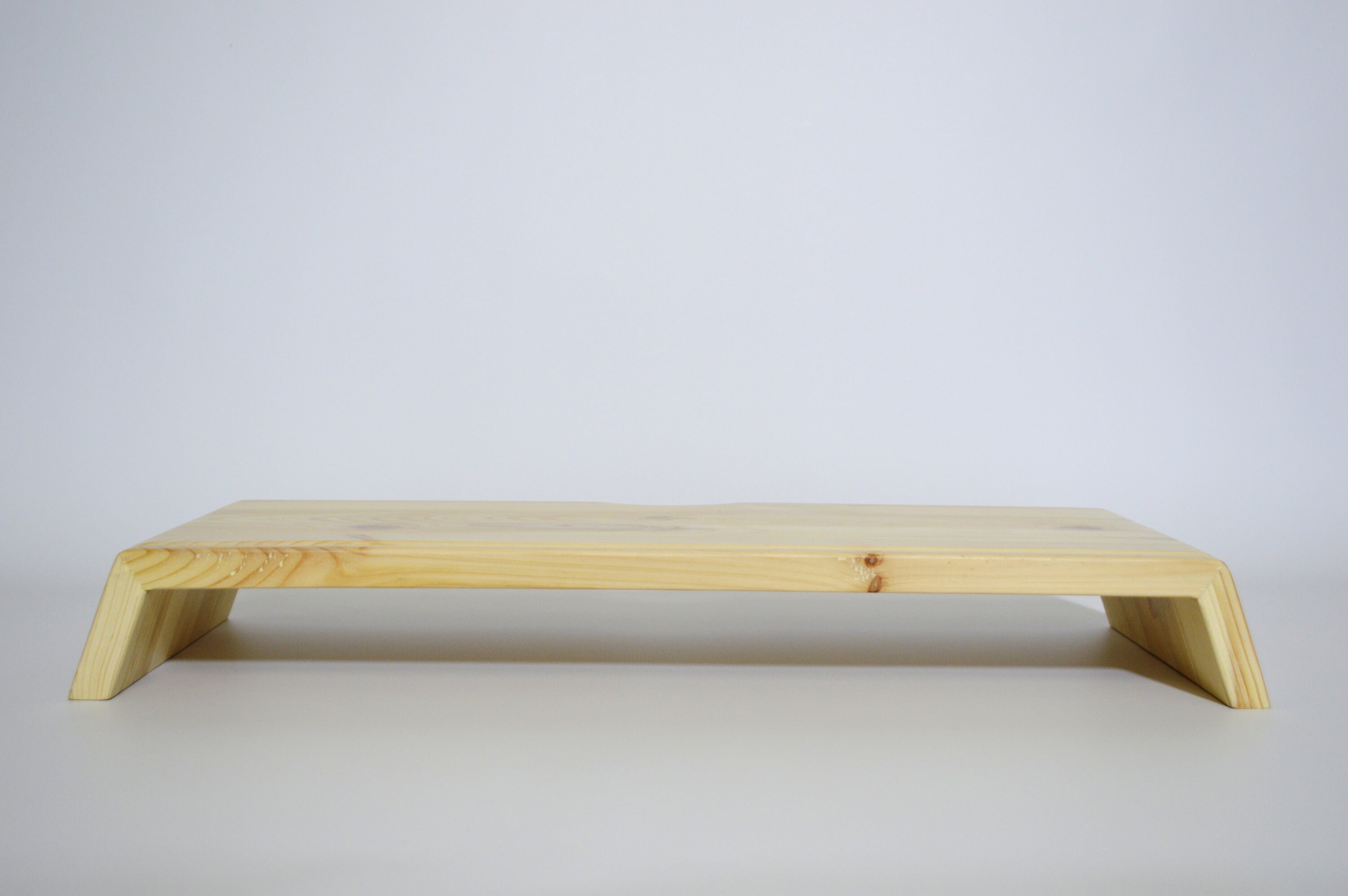 Wooden Monitor Stand Desktop Organizer Work From Home - Etsy