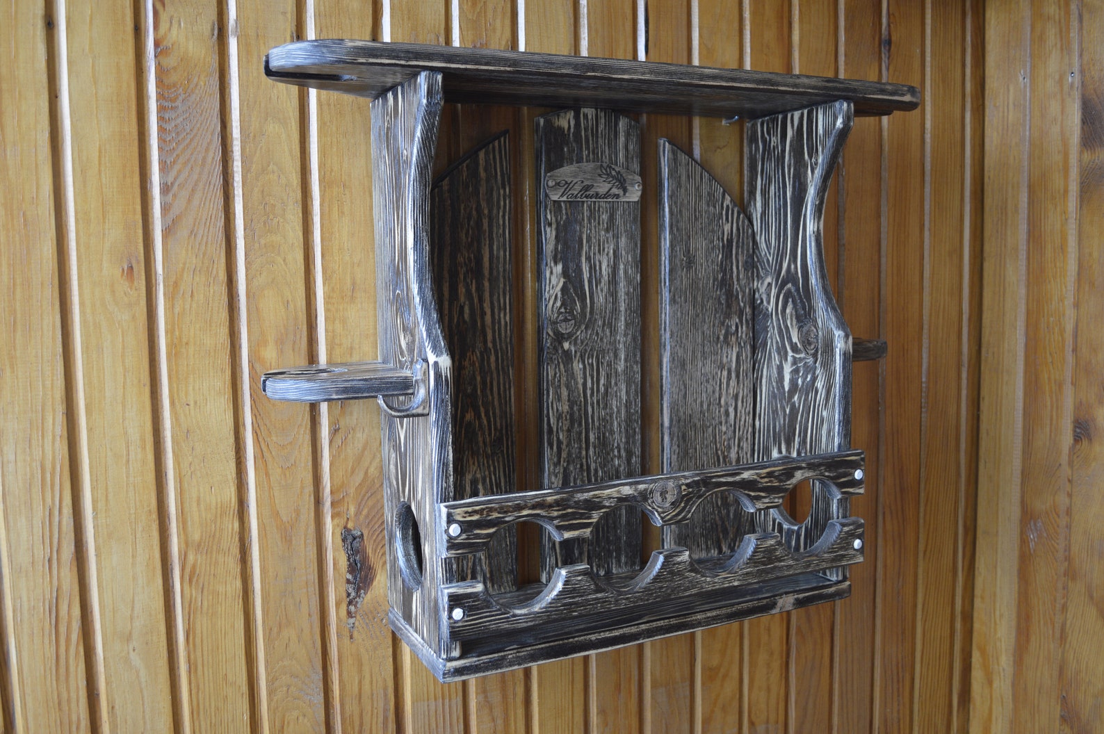 Beautiful Wooden Wine Rack Home Bar Furniture Wine Storage - Etsy