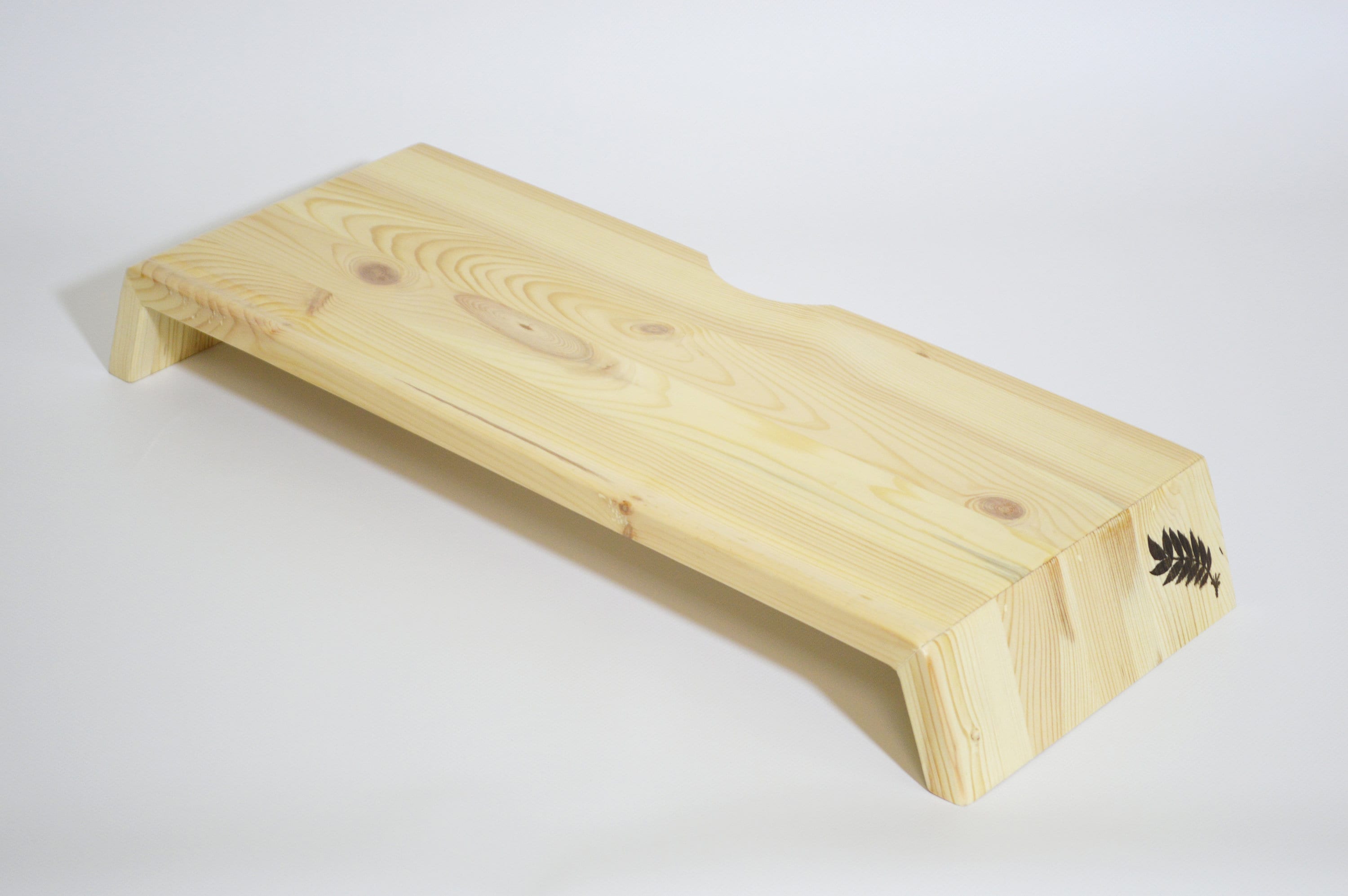 Wooden Monitor Stand Desktop Organizer Work From Home - Etsy
