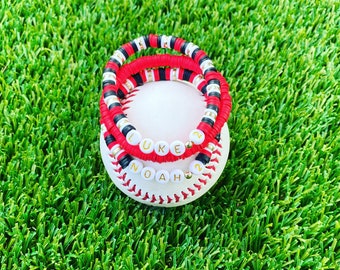 Personalized Sports Bracelets - Etsy