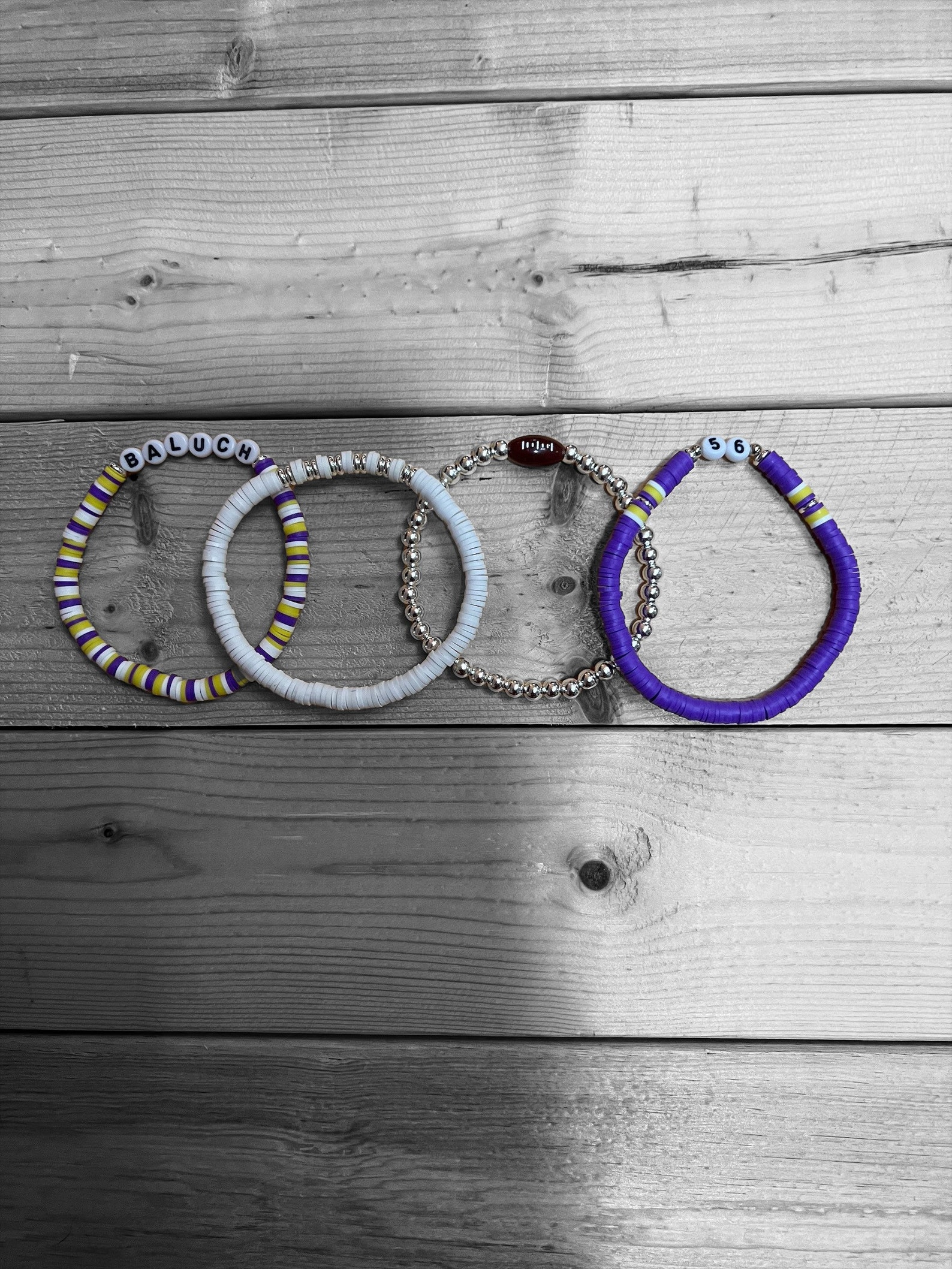 Personalized Sports Bracelets - Etsy