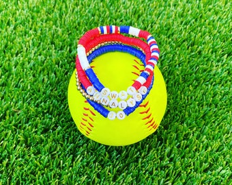 Personalized Softball Bracelets - Etsy