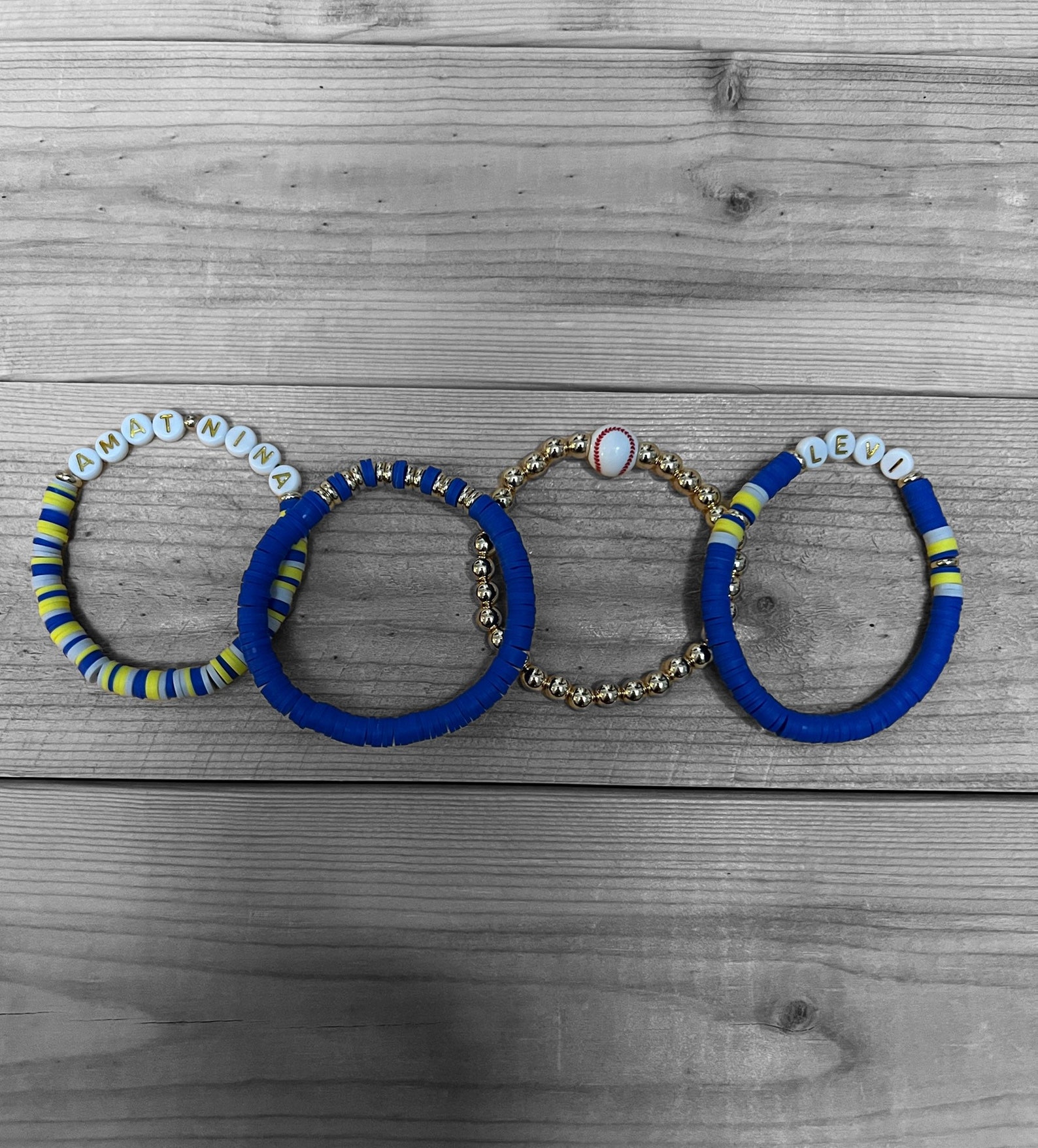 Personalized Sports Bracelets - Etsy