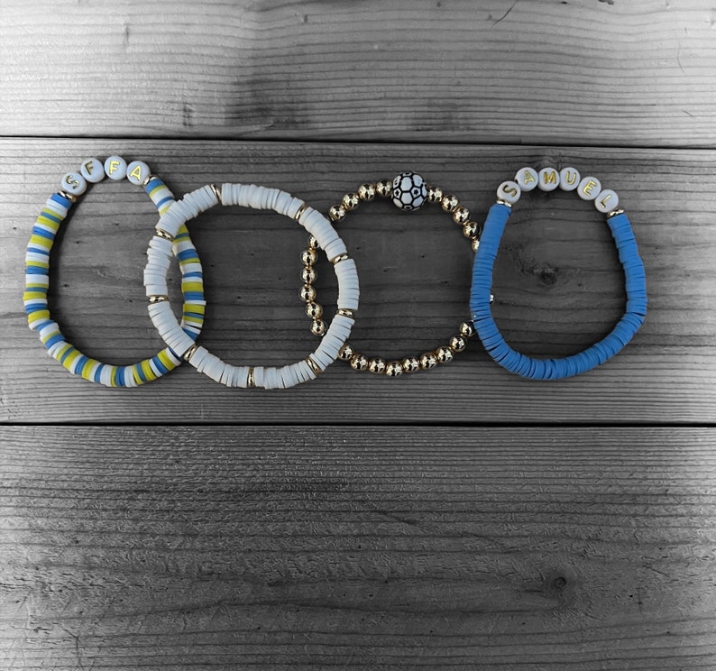 Personalized Sports Bracelets - Etsy