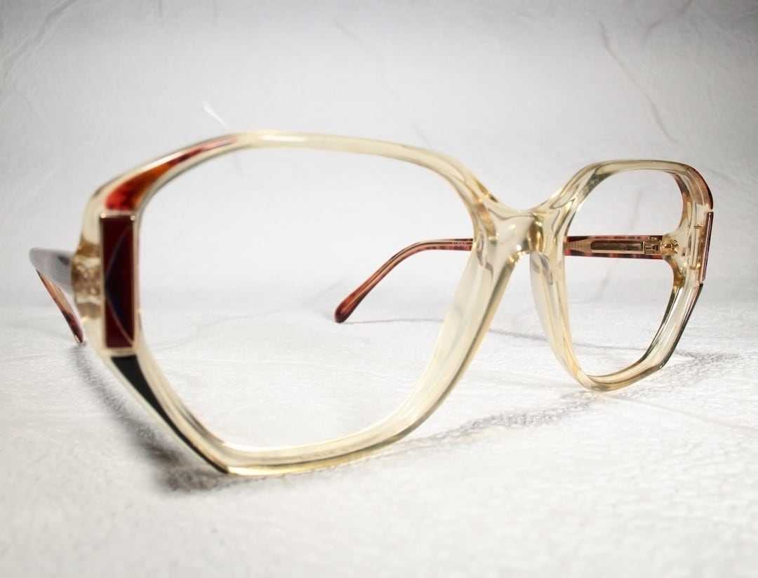 Unworn True Early 1980's QUEEN Italian Oversize Octagonal Angular ...