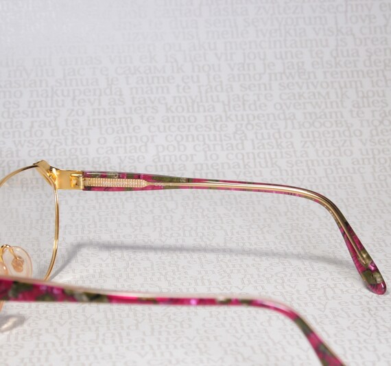 True 1980's ZAGOR Mod. 1097 Gold Rims and Violet Red … - Gem