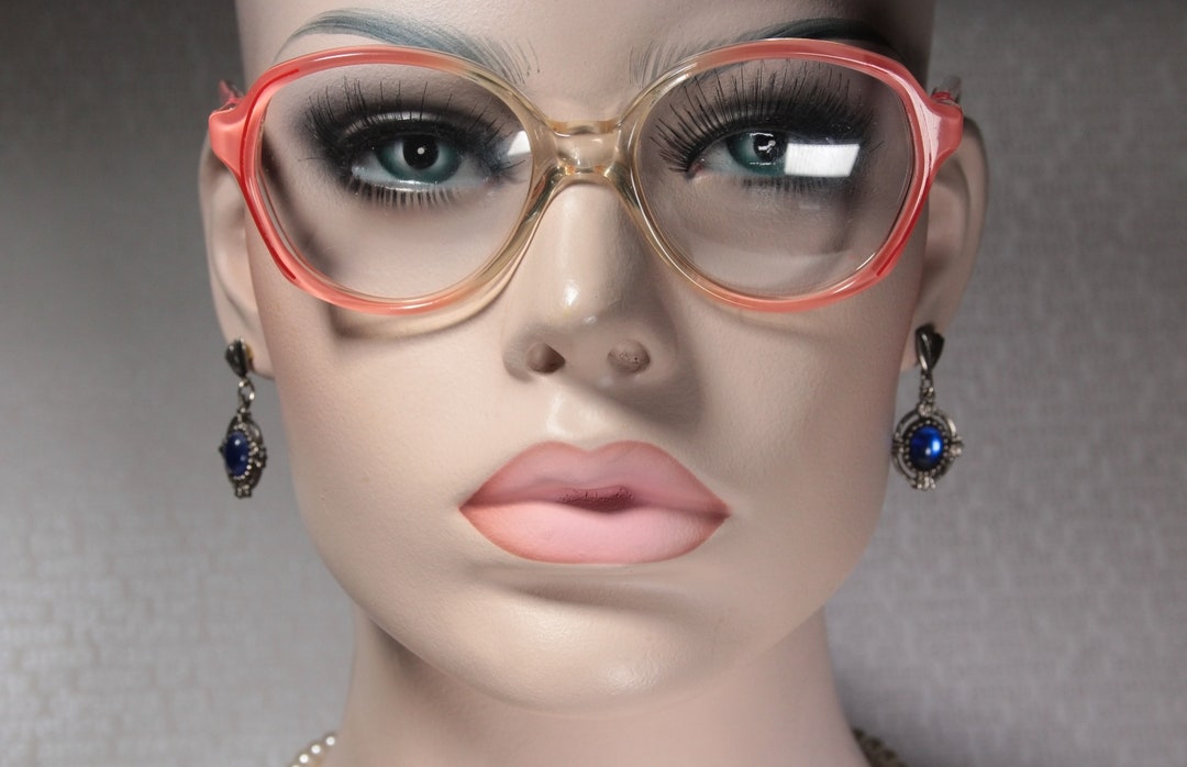 Extra Small Early 1980's JET SET by OPTIMODA Italy Peachy Pink and Red ...