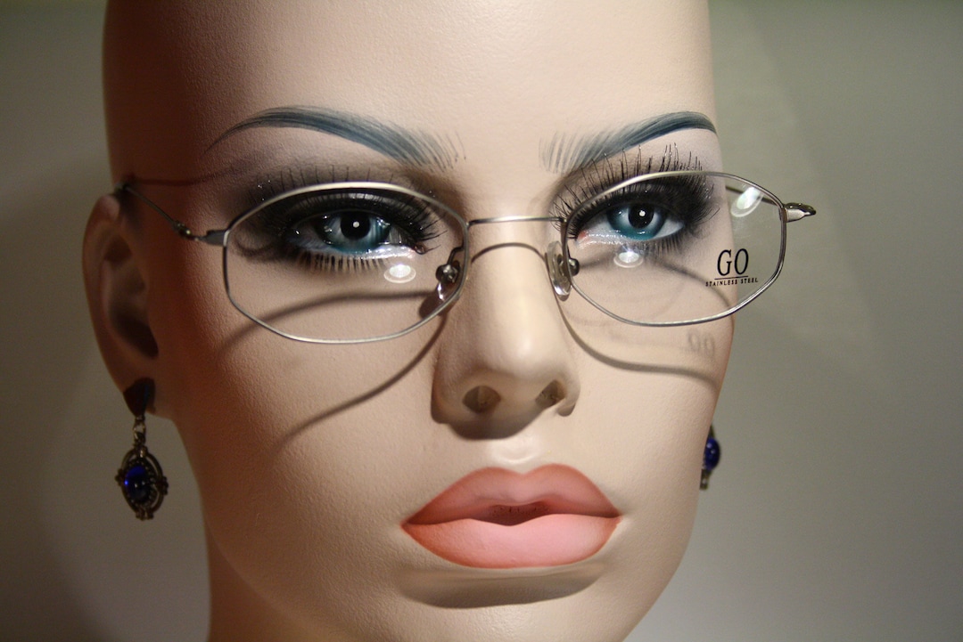 Octagonal Gunmetal GO EYEWEAR Unworn Angular Light Semi Matte Vintage ...