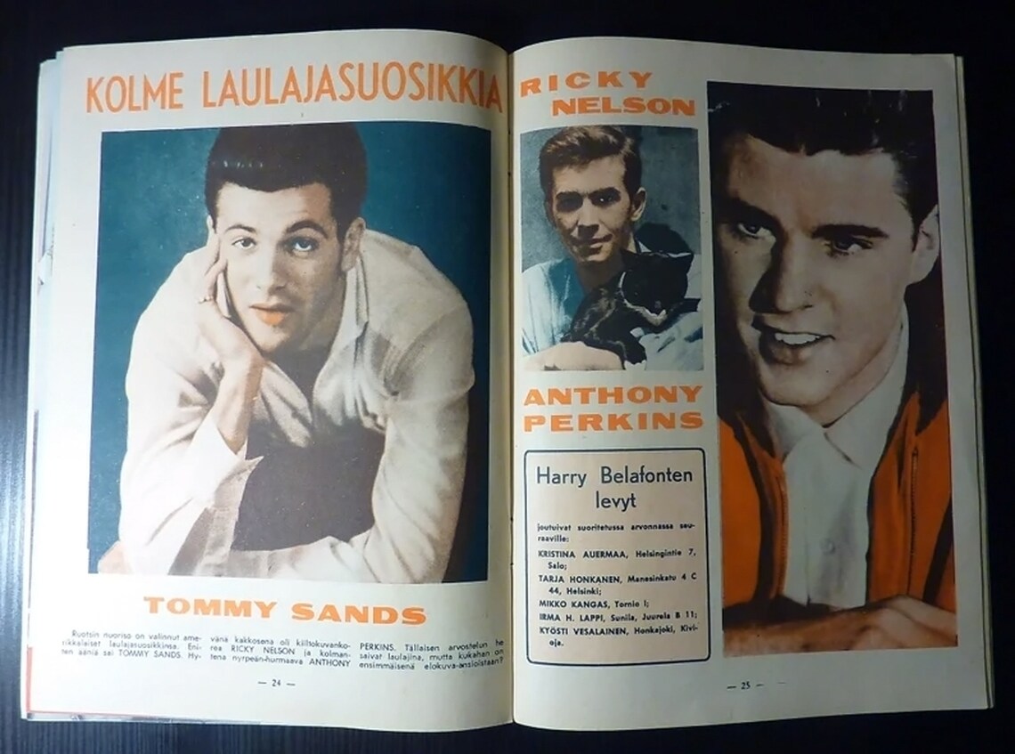 Finnish 1959 Ajan Sävel Magazine With BRIGITTE BARDOT Cover, Deborah ...