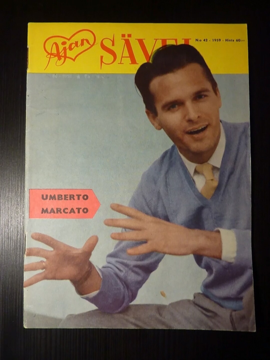 Finnish 1959 Ajan Sävel Magazine With Umberto Marcato Cover, Elizabeth ...