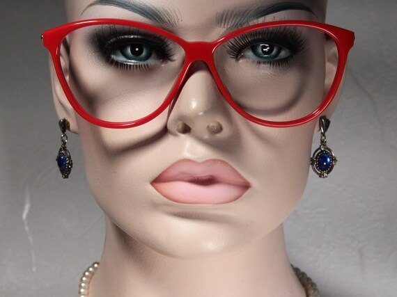 Red Hipster Glasses Frames