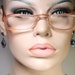 Vintage 80's SRO styl Rite Optical Model kiley Sp Clear Peach & Pearl ...