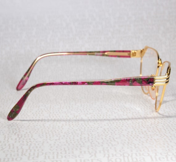 True 1980's ZAGOR Mod. 1097 Gold Rims and Violet Red … - Gem