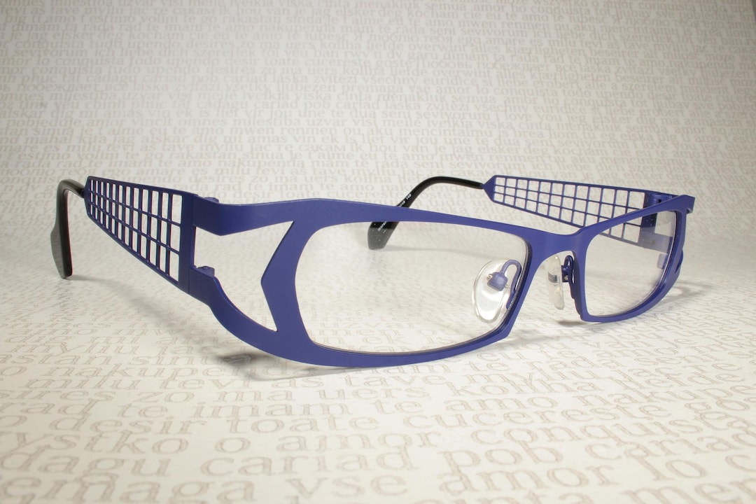 Eccentric IYOKO INYAKE Model IY570 Ultramarine Sleek Eye Glasses Frames ...
