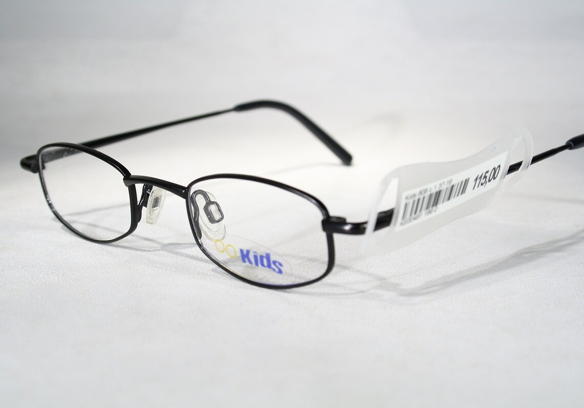 Super Tiny Small Petite Size XS Angular Metal Black Eyeglass | Etsy