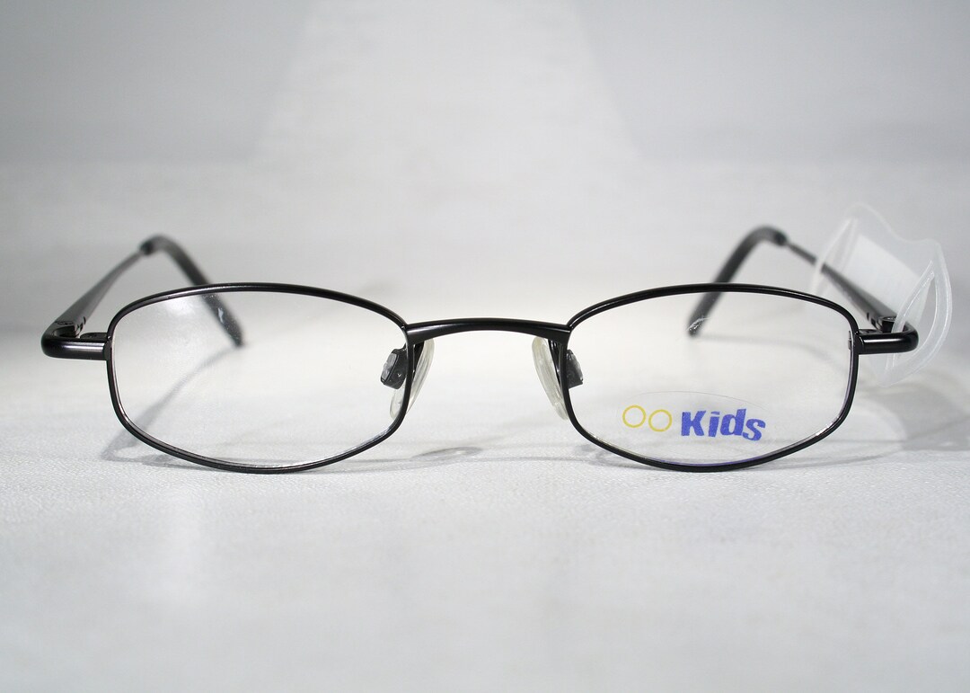 Super Tiny Small Petite Size XS Angular Metal Black Eyeglass Frames ...