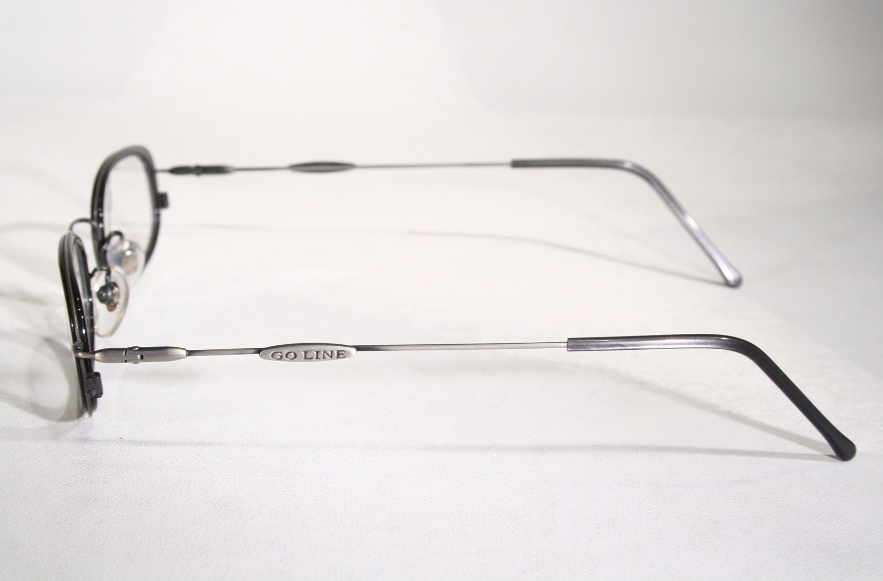 Unisex Exotic GO Eyewear Gunmetal Gray Oval Vintage 90s | Etsy