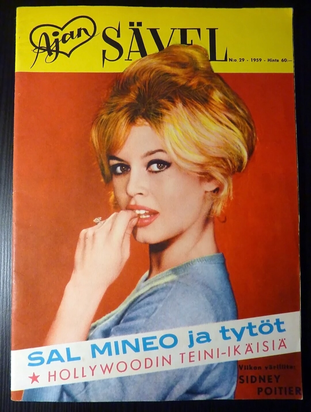Finnish 1959 Ajan Sävel Magazine With BRIGITTE BARDOT Cover, Deborah ...