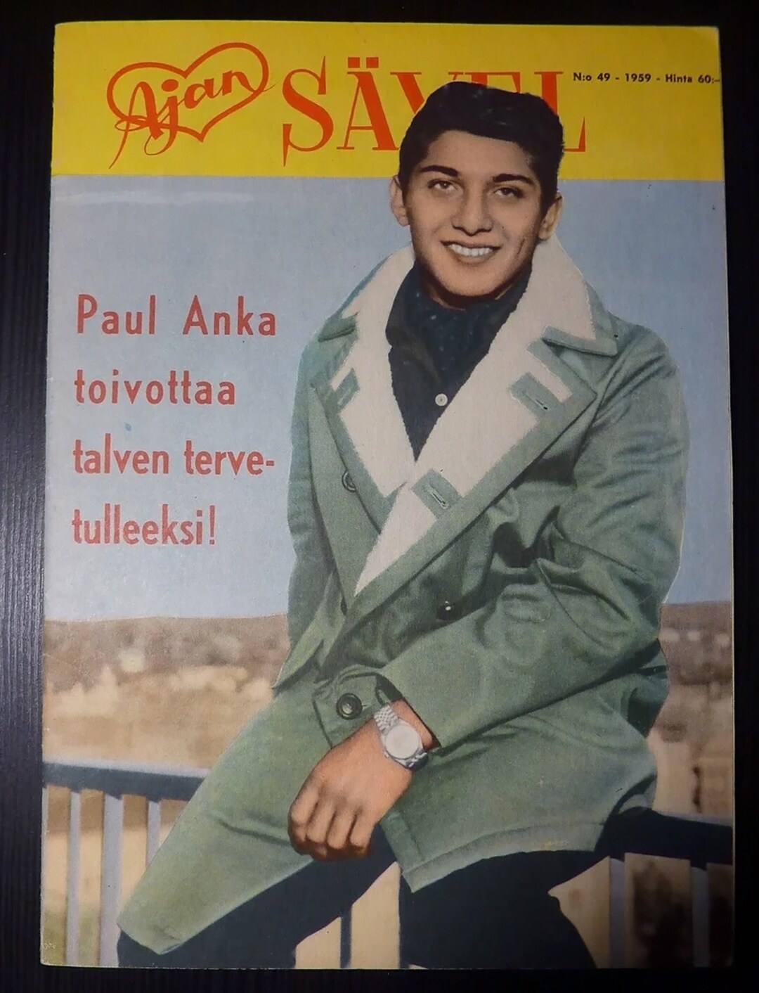 Finnish 1959 Ajan Sävel Magazine With Paul Anka Cover, Danny Kaye ...