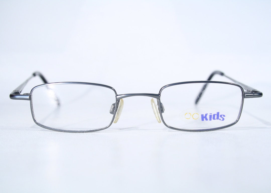 Kids' Size Rectangular Metallic Gunmetal Blue Size S Small Tiny Petite ...