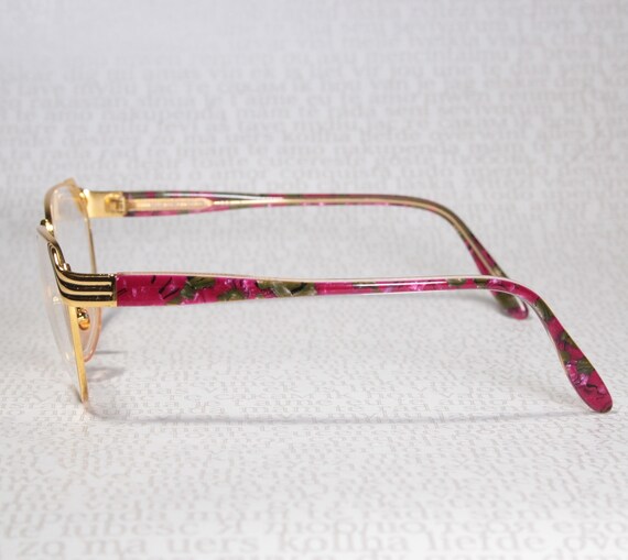 True 1980's ZAGOR Mod. 1097 Gold Rims and Violet Red … - Gem