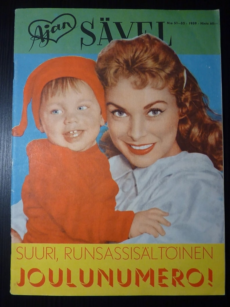 Finnish 1959 Ajan Sävel Magazine With Robert Wagner Feature - Etsy