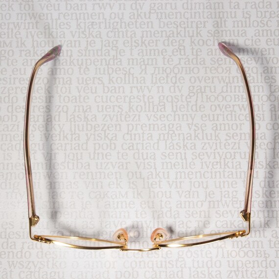 True 1980's ZAGOR Mod. 1097 Gold Rims and Violet Red … - Gem