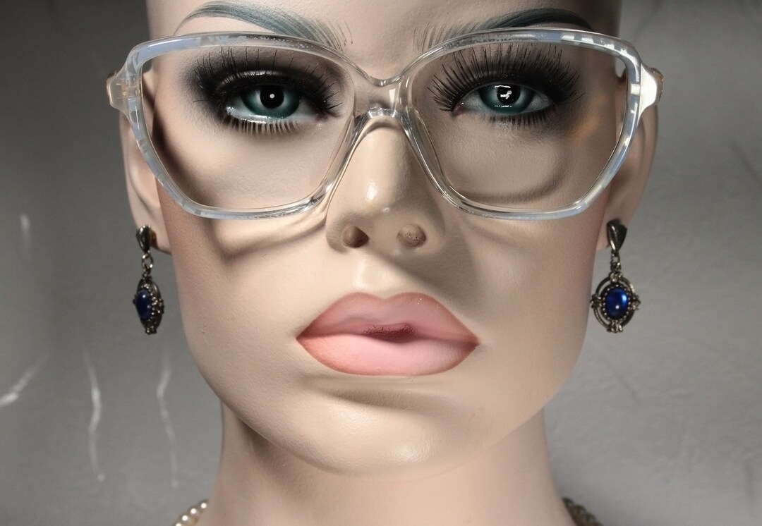 Unworn CHRISTOPHER D. (dunhill) True 1980's Clear Acetate With Pearly ...