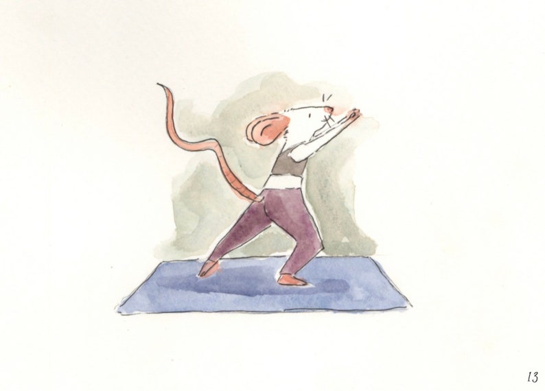 The Journey of the Yoga Mouse | Etsy