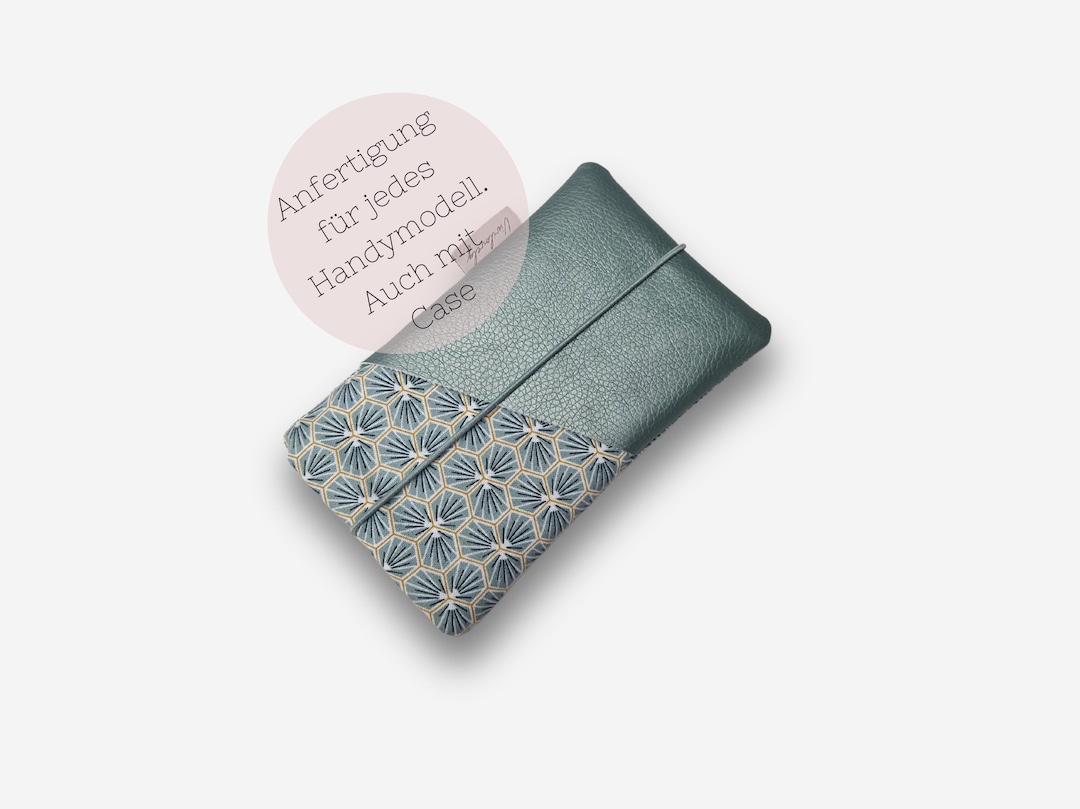 Fabric Phone Case | Mint Metallic Pattern | Custom-made for All Phone ...